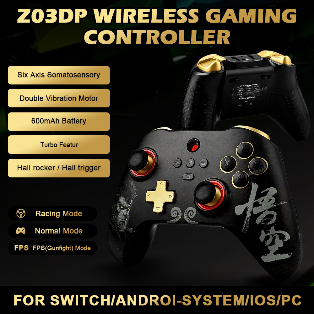 Z03DP Black Myth Wukong Gamepad 800Hz Wireless Dual Vibration Gaming ...