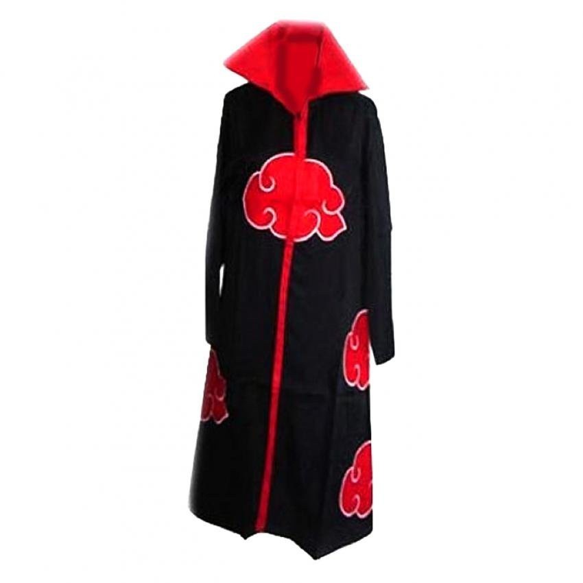 in stock Naruto Costume Akatsuki Cloak Cosplay Sasuke Uchiha Cape ...