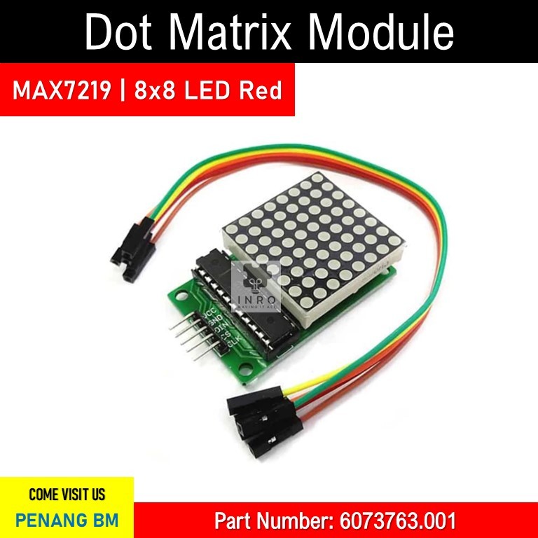Dot Matrix Module | 8x8 LED RED, MAX7219 | Shopee Malaysia