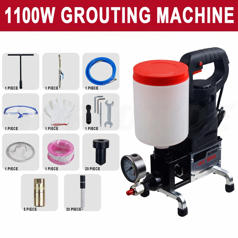 EC-9999 High Pressure Epoxy Grouting Machine 220V/1100W Epoxy ...