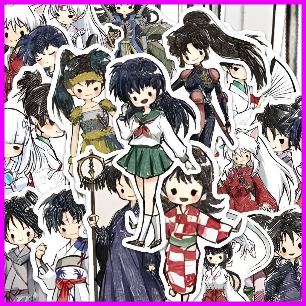 Stickers Inuyasha (40 Sheets) Higurashi Kagome Inuyasha Stickers ins ...
