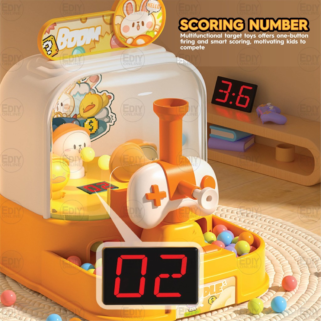 Children 's Toy Marble Shooting Machine Pin Ball Pinball Gun Shooter ...