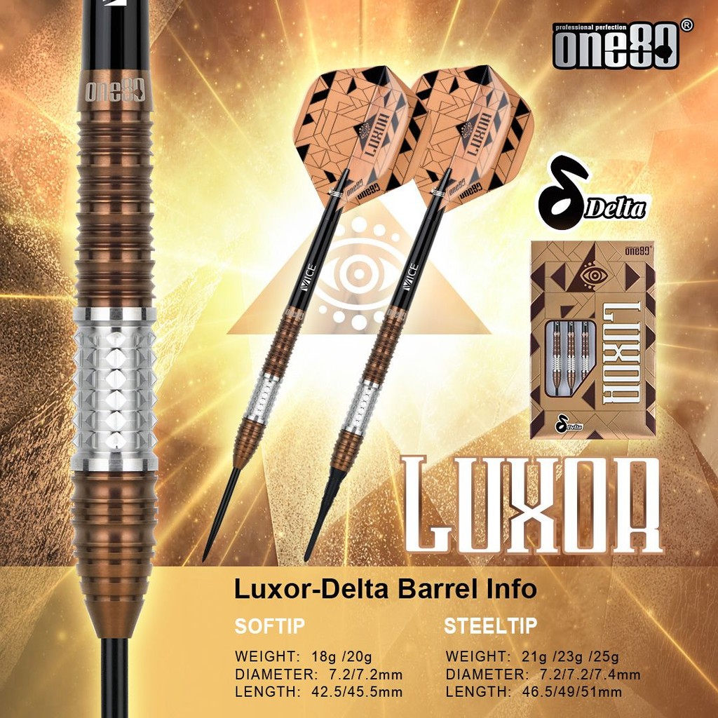 ONE80 LUXOR DELTA - ONE80 Steel Darts | Shopee Malaysia