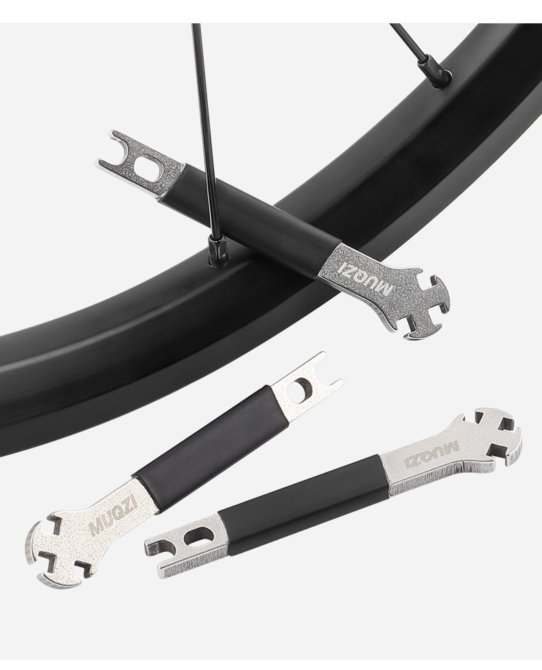 MUQZI Triple Bicycle Spoke Wrench For 3.3 3.4 3.5mm Spoke Nipples ...