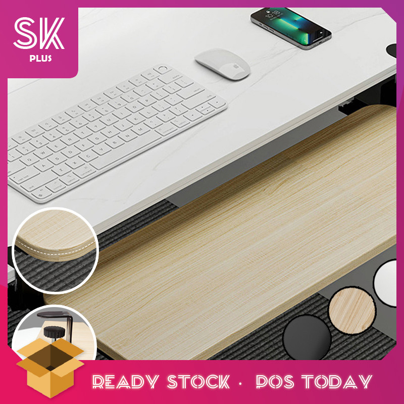 SKplus Keyboard Sliding Tray Adjustable Height Pull Out Keyboard No ...