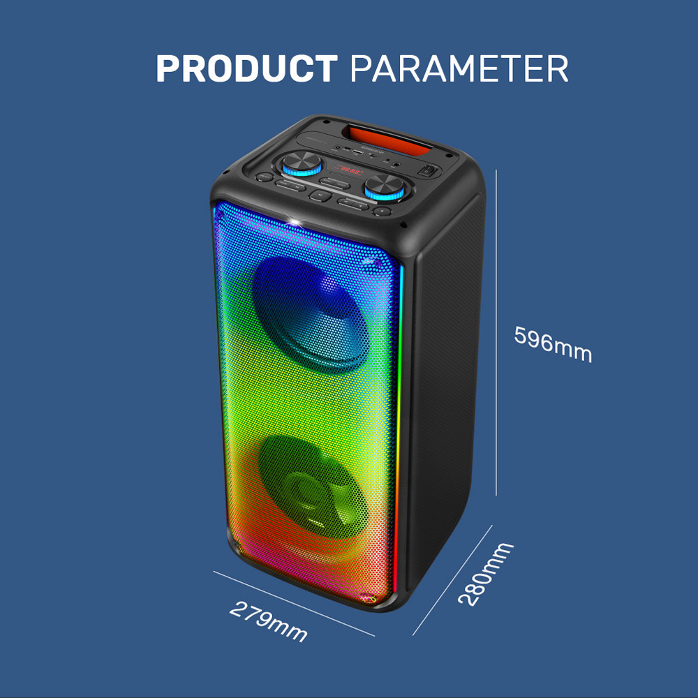 SonicGear Audiox Pro 800HD Bluetooth 5.3 Portable Speaker with 2 ...