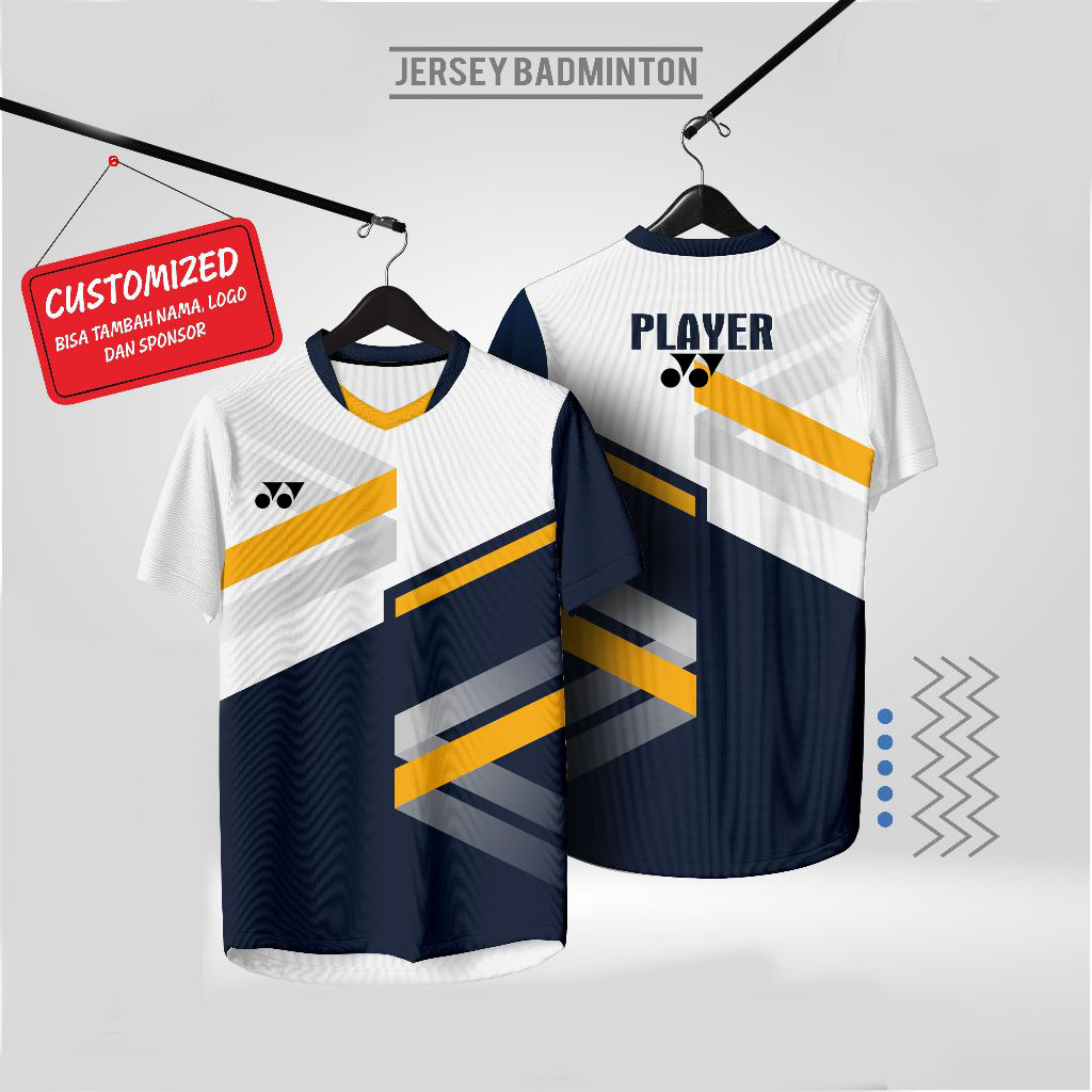 [Free customization name] 2025 new fully sublimated badminton baju ...