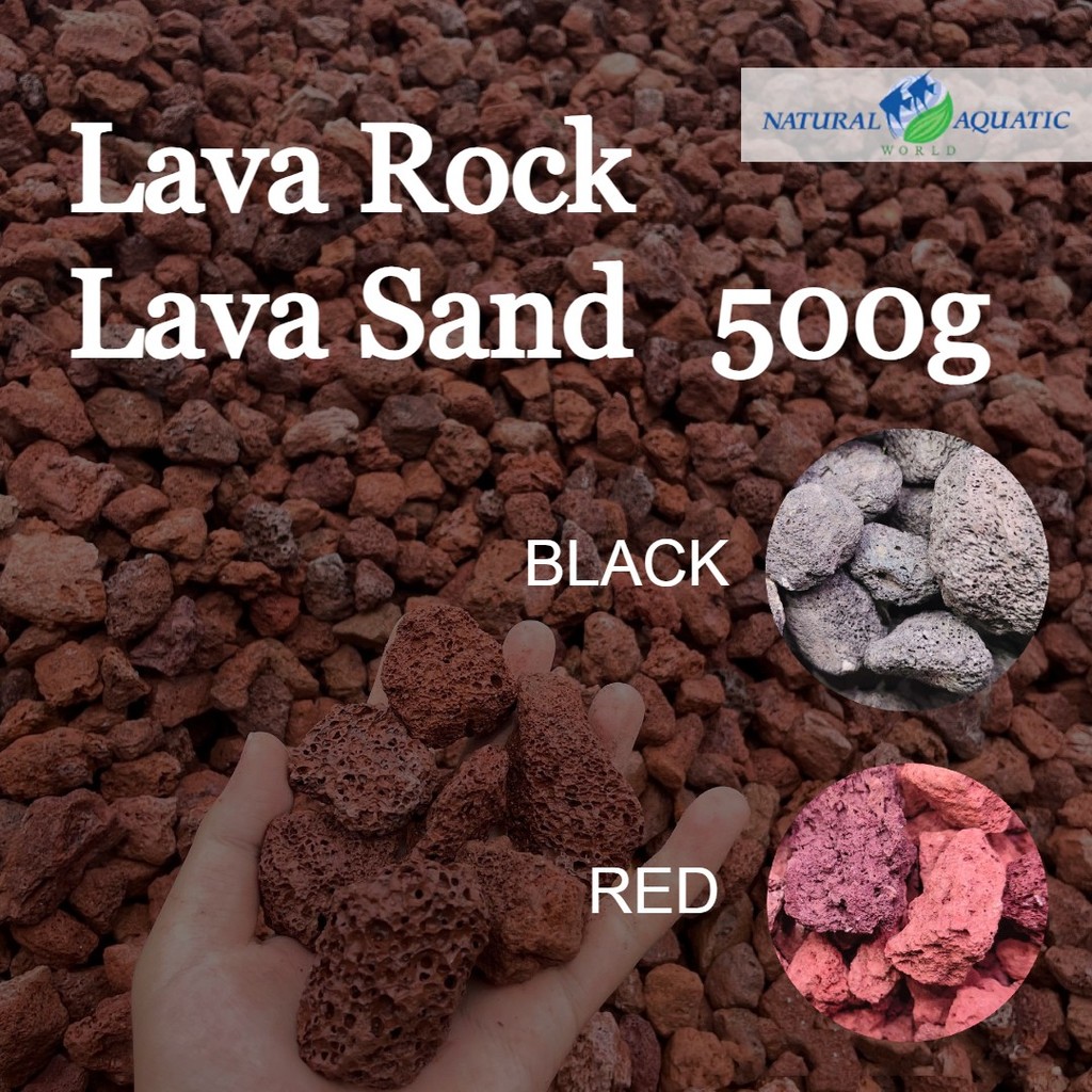 Aquascape Substrate – Lava Rock & Lava Sand for Aquarium (500g ...