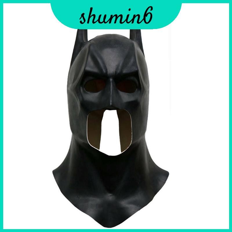 Batman Full Mask With Cowl Adult Cosplay The Dark Knight Prop Halloween ...