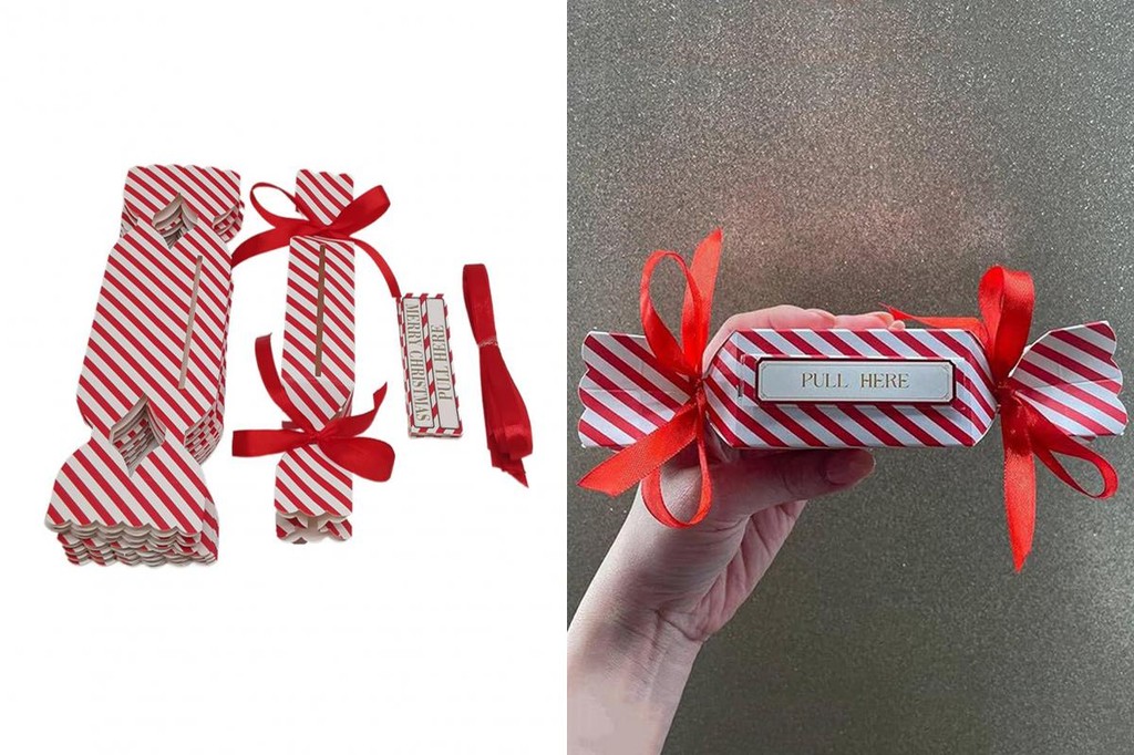 [WX] Holiday Cash Surprise Pouch Festive Pull-out Money Bag Christmas ...