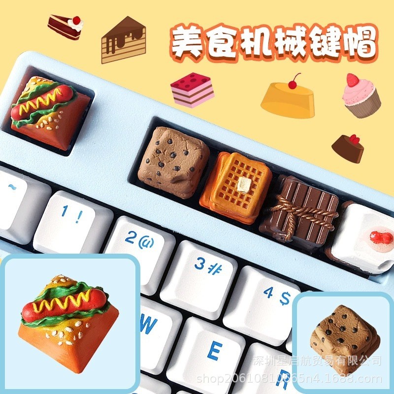 New Keycap Personalized Personalized Resin Customized Food Keycap ...
