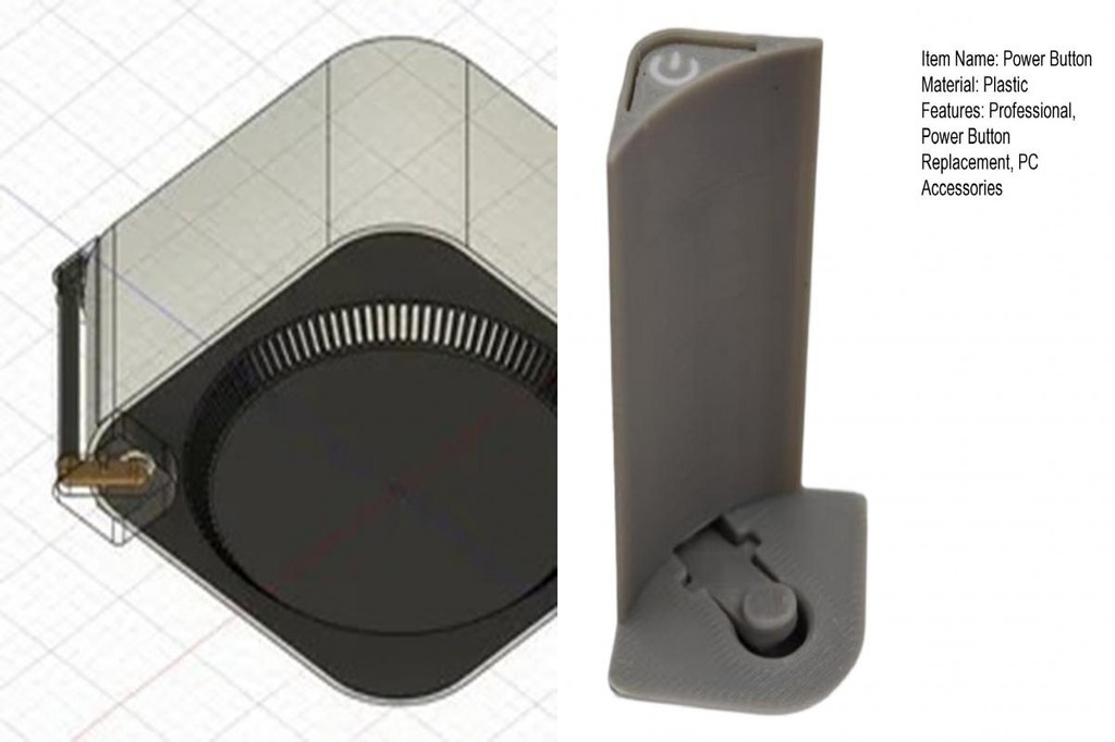 PANDU Plastic Desktop Computer Power Button Professional Desktop ...