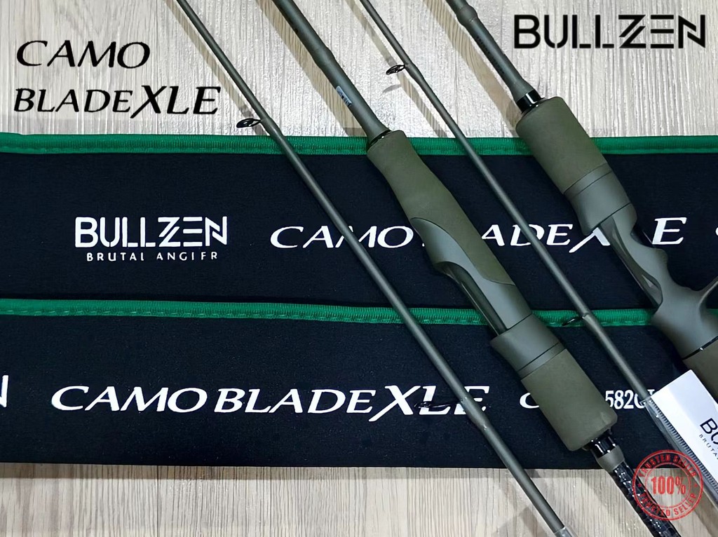 BULLZEN CAMO BLADE XLE SPINNING / BAITCASTING (BC) FISHING ROD | Shopee ...