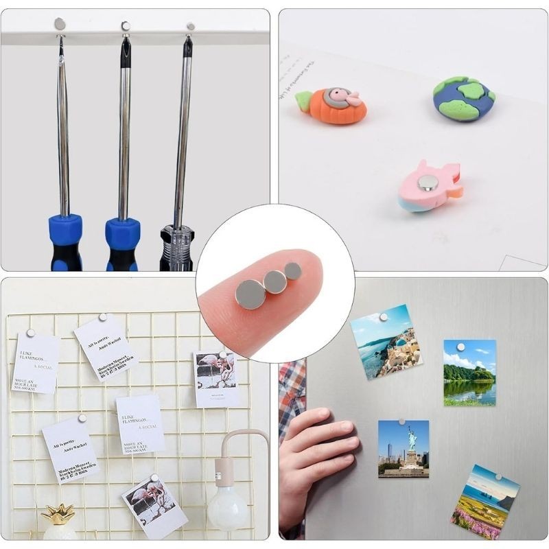 COD 10pcs Neodymium Magnet N35, NdFeB Super Strong Round Neodymium ...