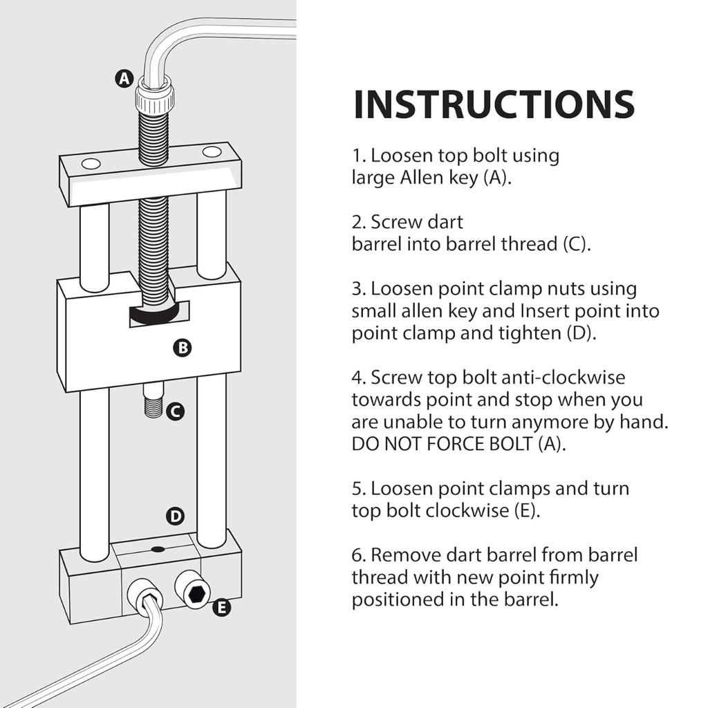 FIRMCROSS CYEELIFE DARTS REPOINTING TOOL- RE POINTER CHANGER STEEL ...