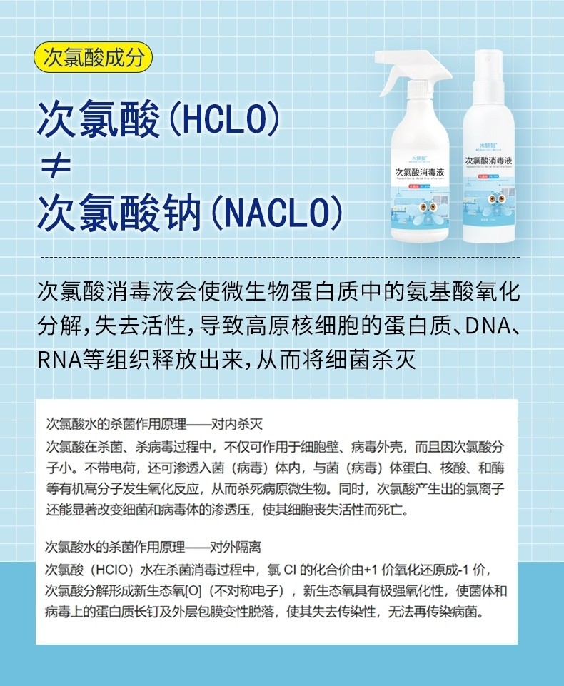 Hypochlorous Acid Disinfectant Household Multi-Scene Sterilization Mild ...