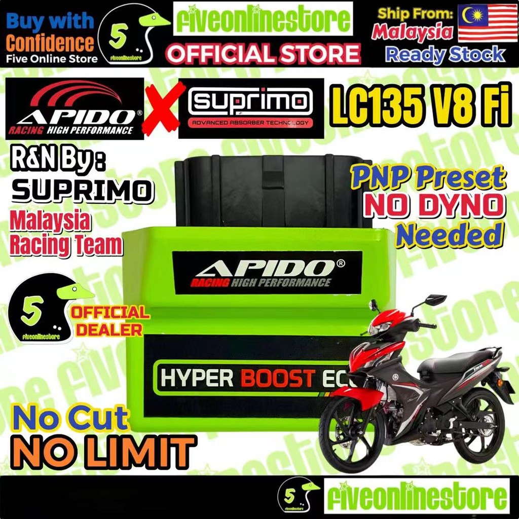 LC135 V8 Fi Apido X Suprimo Racing Hyper Boost ECU PNP No Dyno No Cut ...