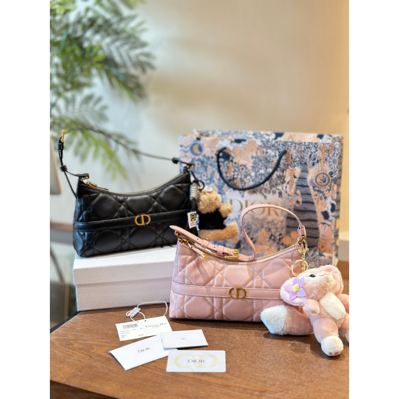Dior0101 Pink Diamond Pattern Backpack | Shopee Malaysia