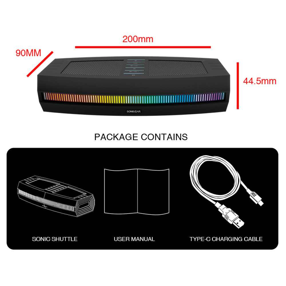 SonicGear Sonic Shuttle TWS Wireless Bluetooth 5.0 Portable Speaker ...