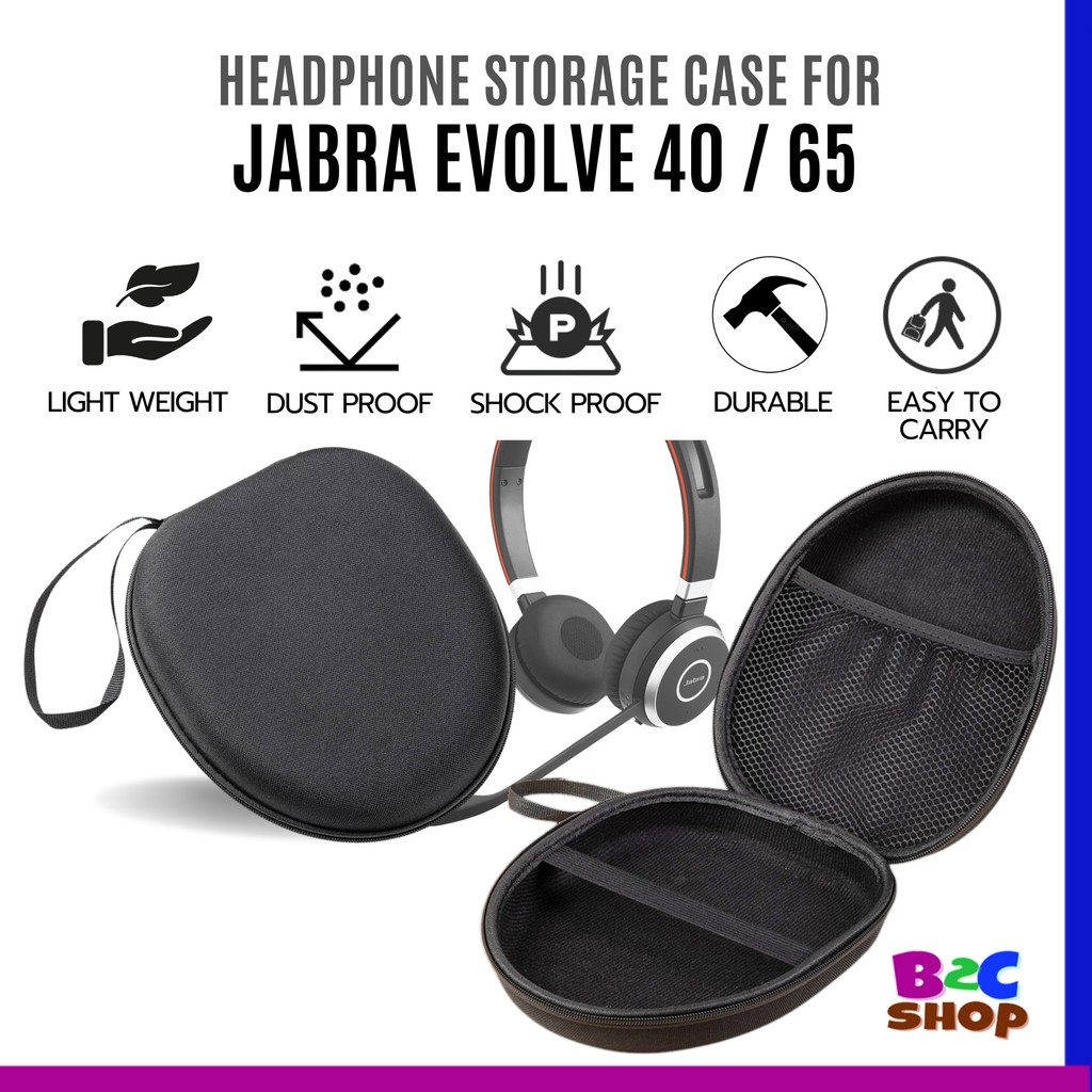 Jabra Evolve 40 / Evolve 65 Compatible Headphone Protective EVA Case ...