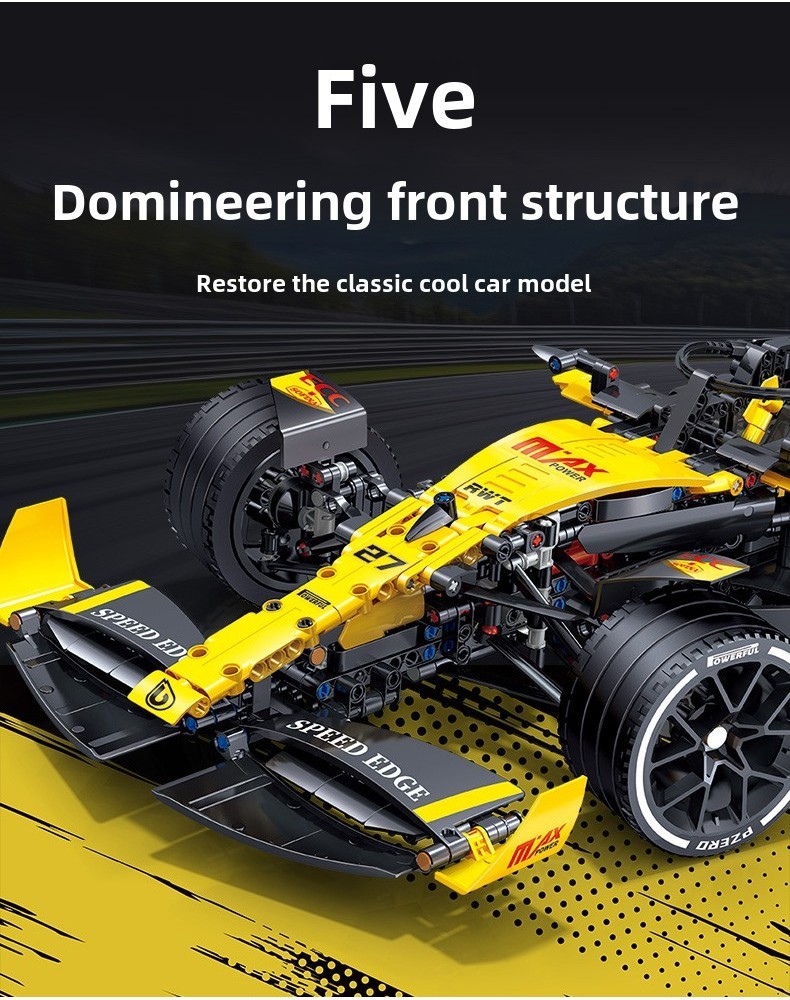 Technic Race Cars 1:8 Renault F1 Building Blocks Remote Control ...