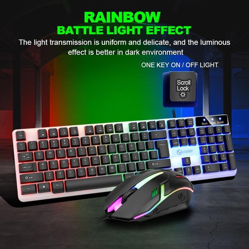 Zeus X Limeide Gtx-350 Colorful Led Gaming Keyboard Mouse Set ...