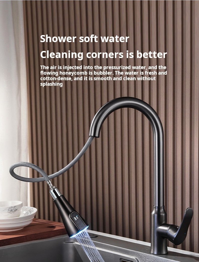 Faucet Kitchen Basin Tap Stainless Steel Mixing Taps Faucet Sink Wate ...