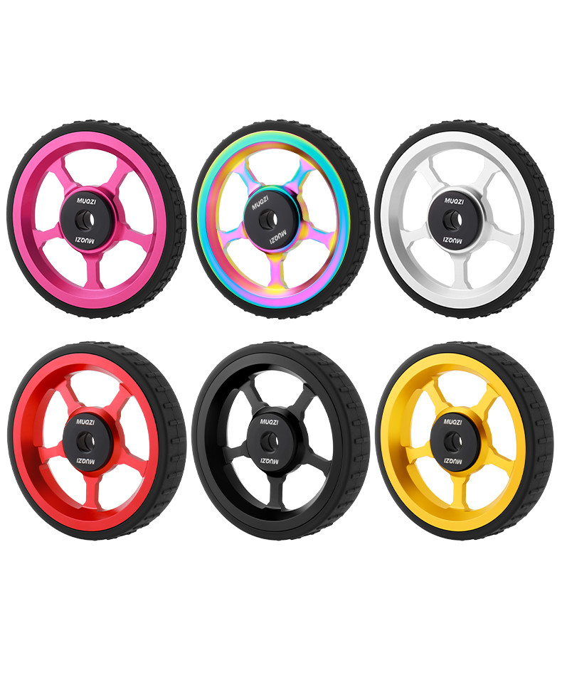 MUQZI Eazy Wheels Folding Bike Roller Wheels Easy Wheels Compatible ...