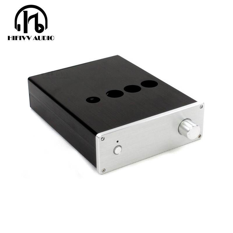 Aluminum case 1924 Full Aluminum Amplifier case 6N4 electron tube 12AX7 ...