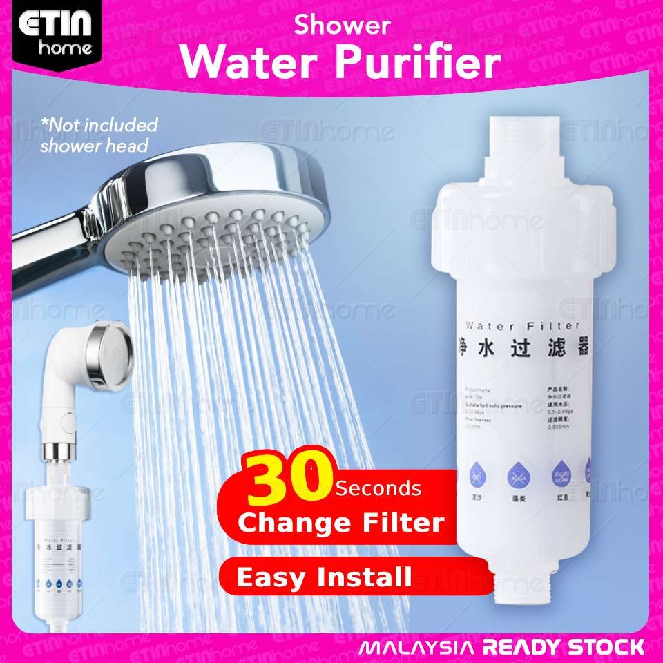 Penapis Mandi ETIN Shower Filter Shower Head Filter Penapis Air Paip ...