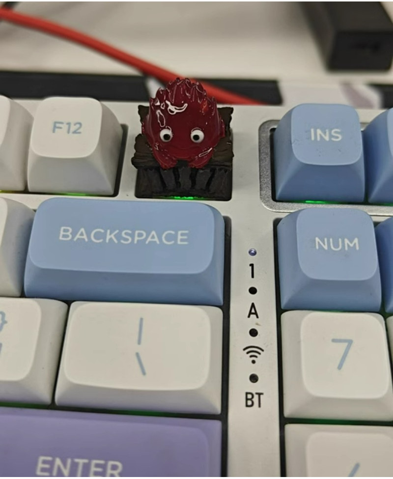 Calcifer Keycap Cute Cartoon 3D Creative Cute MX Switch Mechanical ...