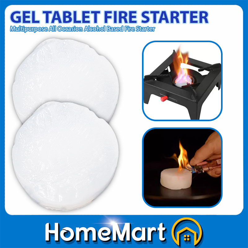 Alcohol-Based Fuel Tablet Campfire Light Weight Charcoal Fire BBQ Gel ...