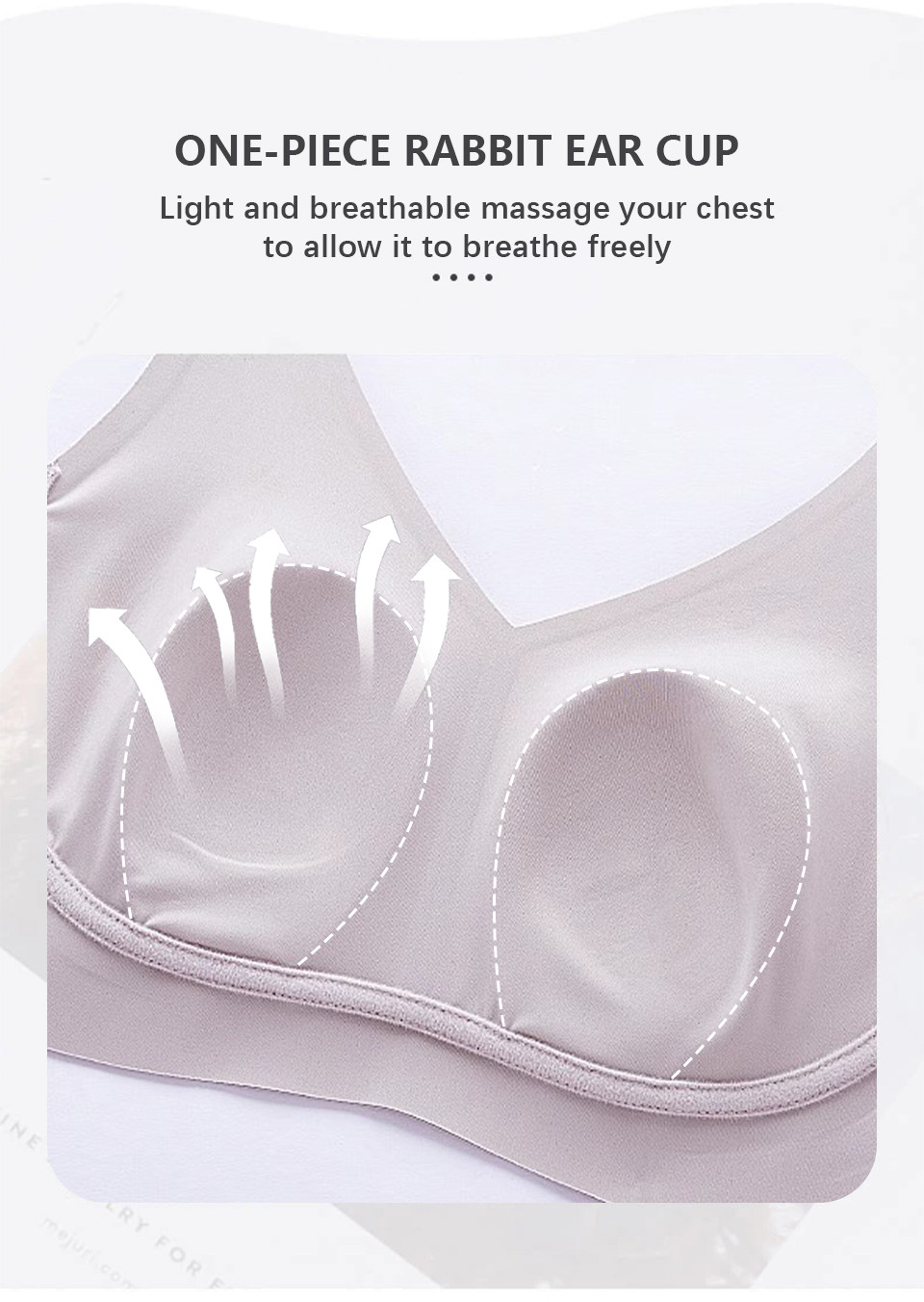 FallSweet Plus Size Women Seamless Minimizer Bras Nude Wireless Push Up ...