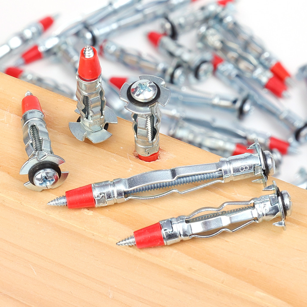 Petal Screw Anchors - Heavy Duty Bolt Hollow Drive Wall Anchor Screws ...