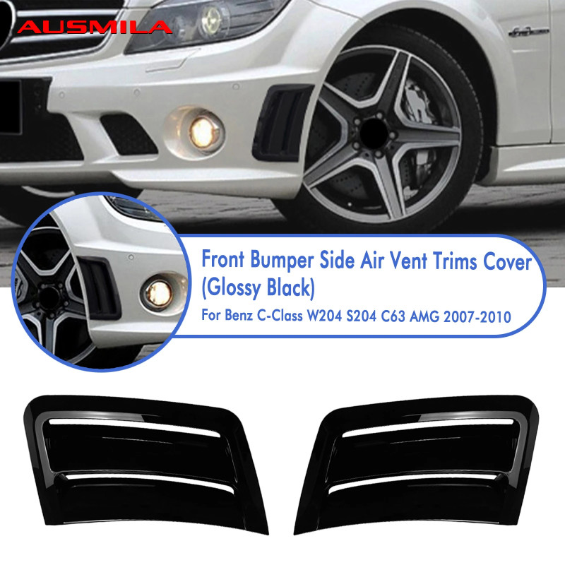 Front Side Air Vent Trim Fender Hood Intake Frame Cover For Mercedes ...