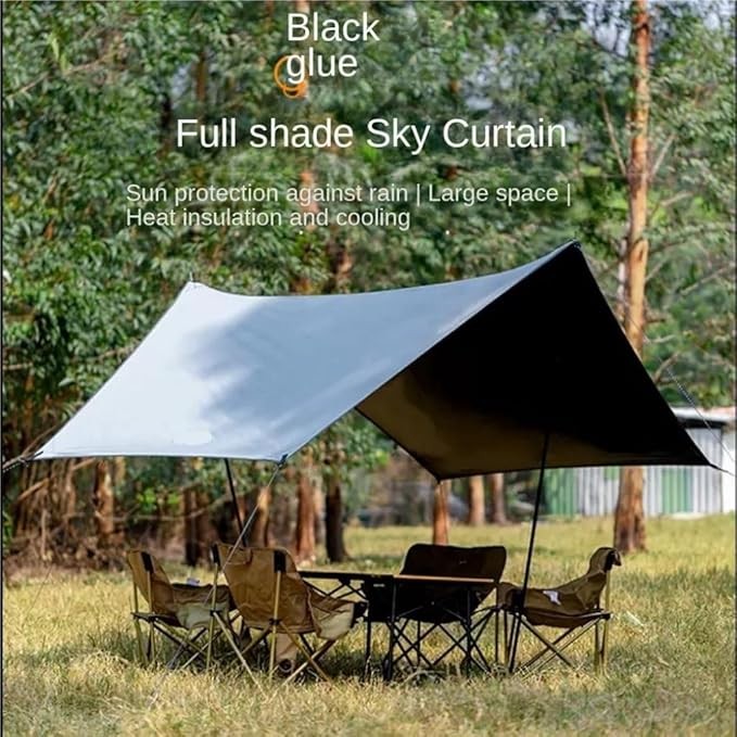 Rain Tarp Camping Waterproof Portable Outdoor Camping Traveling Awning ...