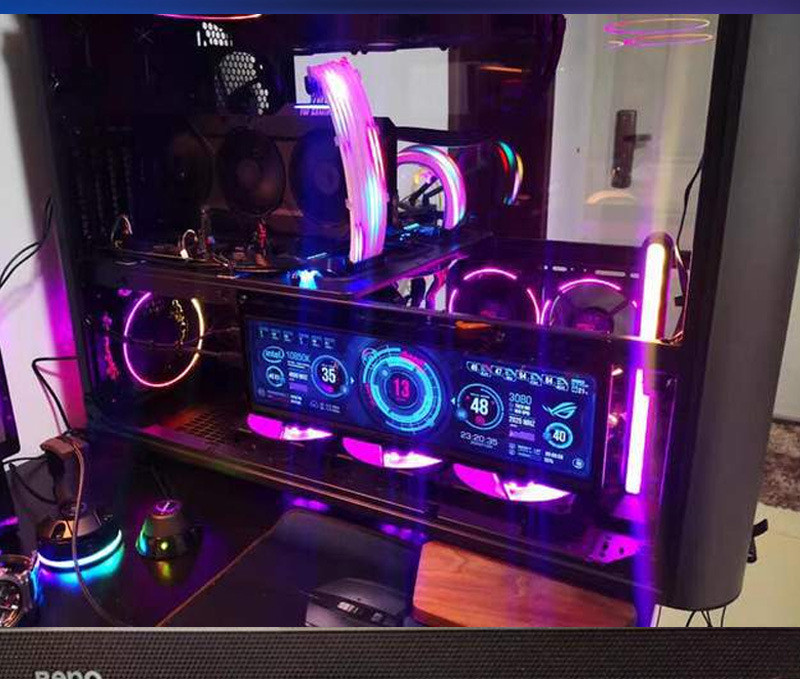 8.8-inch Computer Case Secondary Screen Portable Long Screen HDMI ...