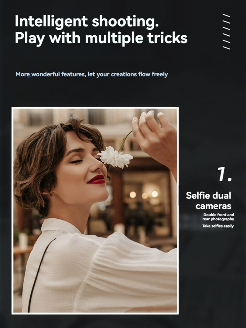 Mini Digital Camera 50MP 4K Zoom Self-Timer 64GB Extended Memory Anti ...