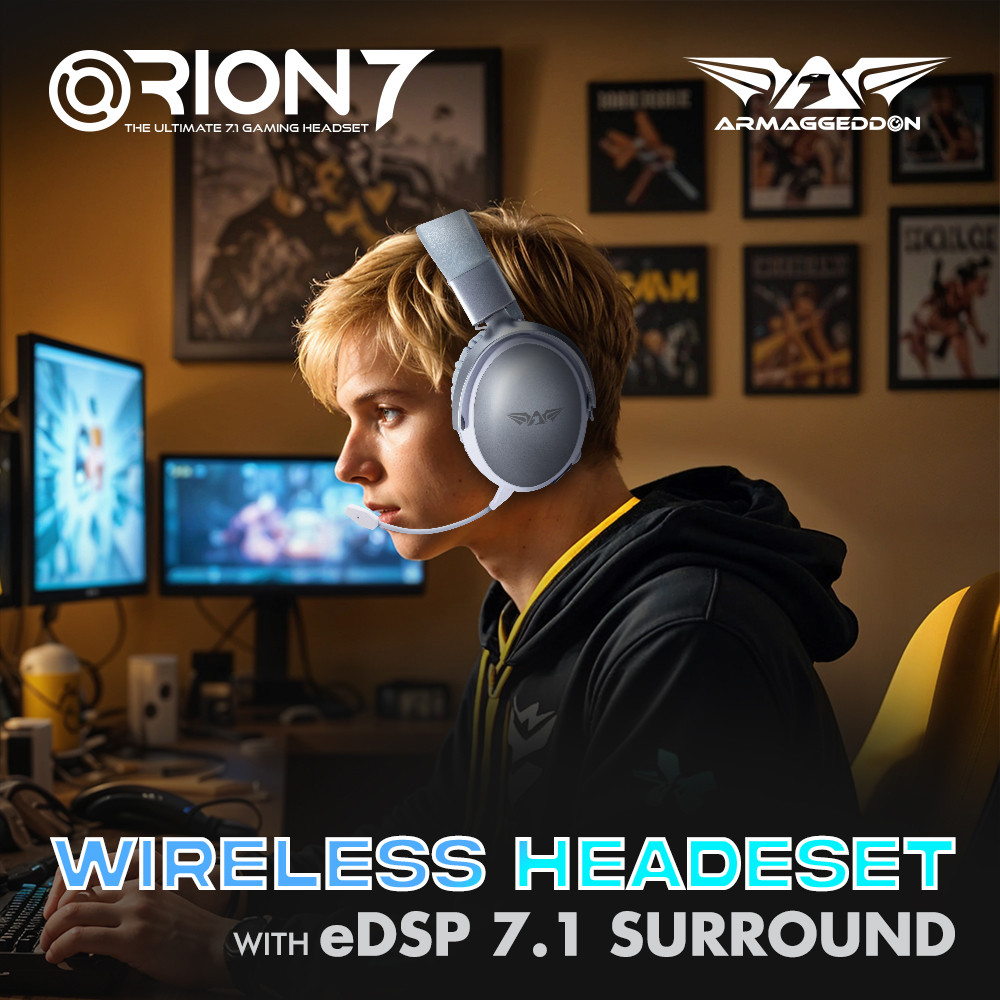 Armaggeddon Orion 7 Quad Mode Bluetooth Wireless 7.1 eDSP Gaming ...