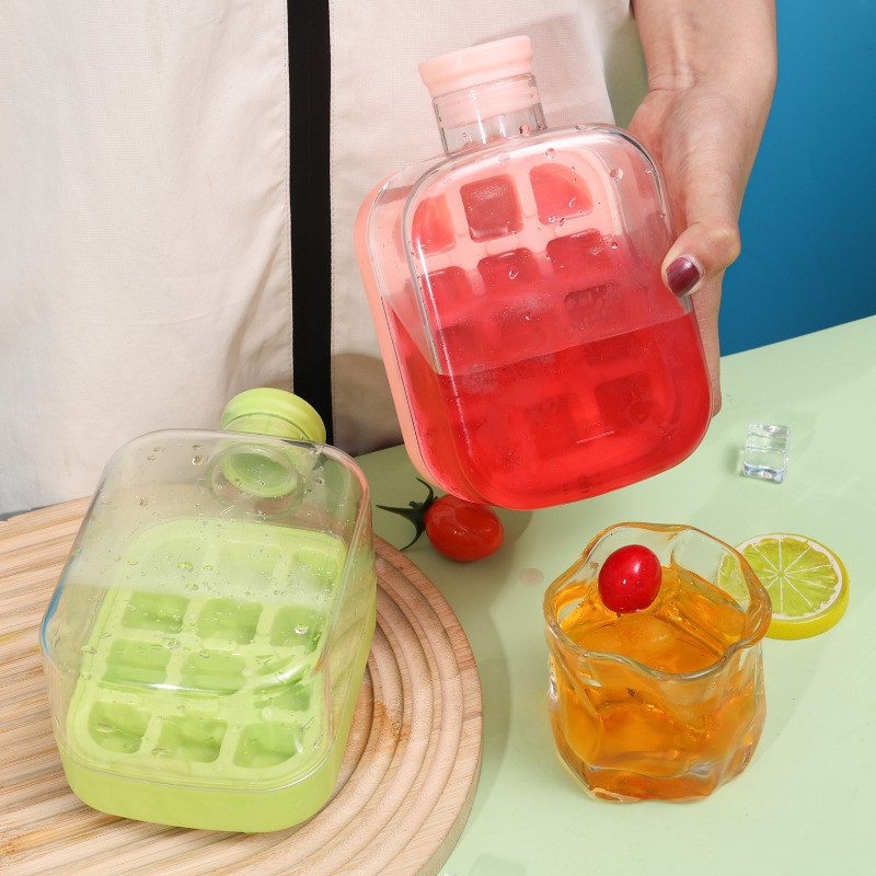2 in 1 Ice Cube Mold Water Bottle - Summer Ice Lattice DIY Mould ...