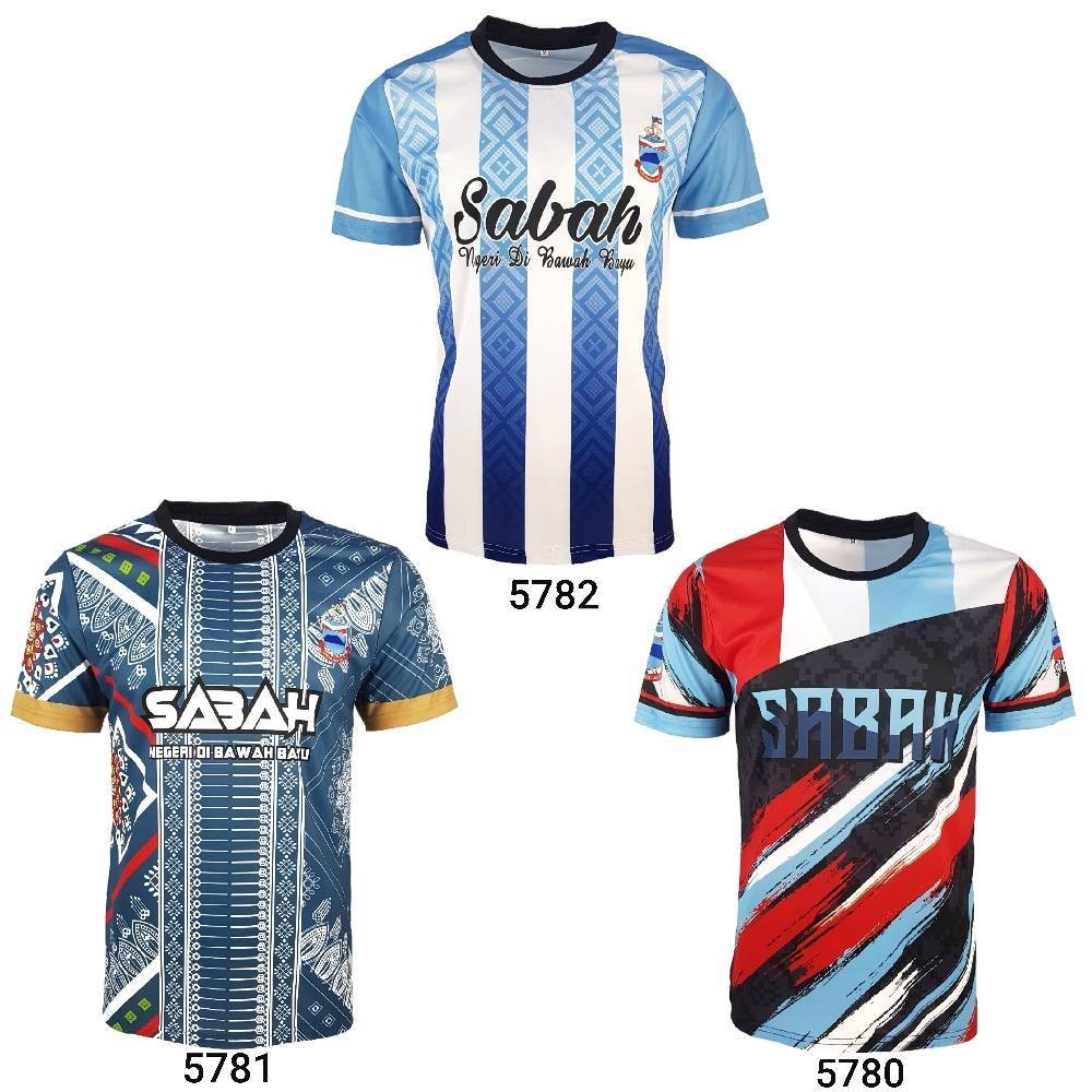 T-shirt Sabah Full Print Jersey Material | T-shirt Sabah Print Jersey ...