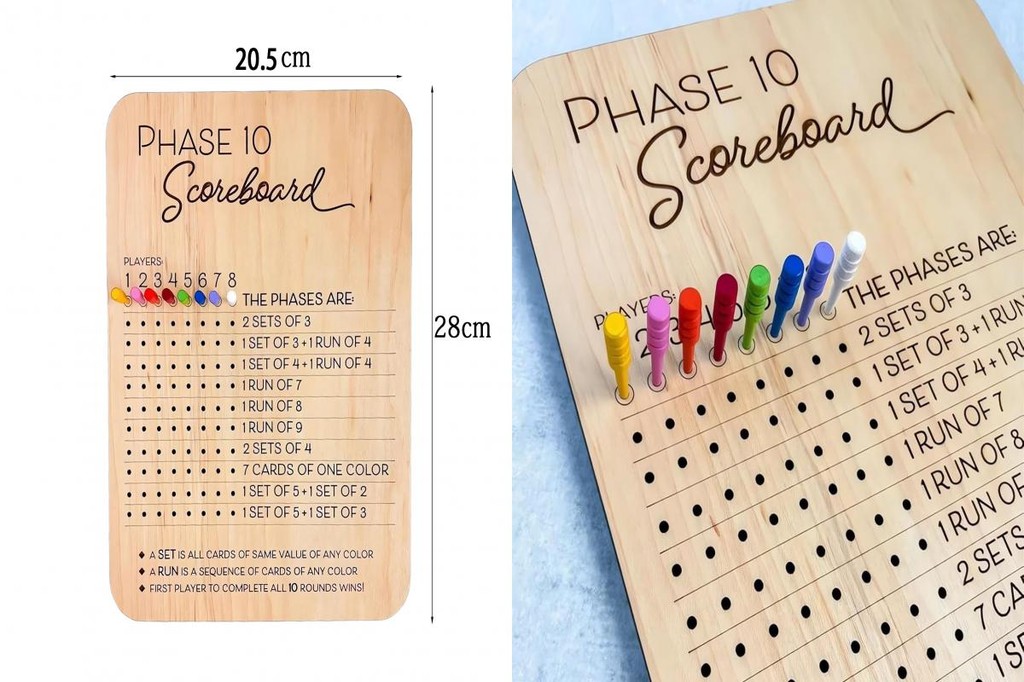 JA Game Scoring Accessory Set Game Scorekeeper with Marker Sticks ...