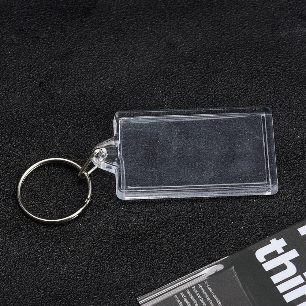 5/10Pcs Blank Transparent Acrylic Picture Frame Keychain - DIY Multiple ...