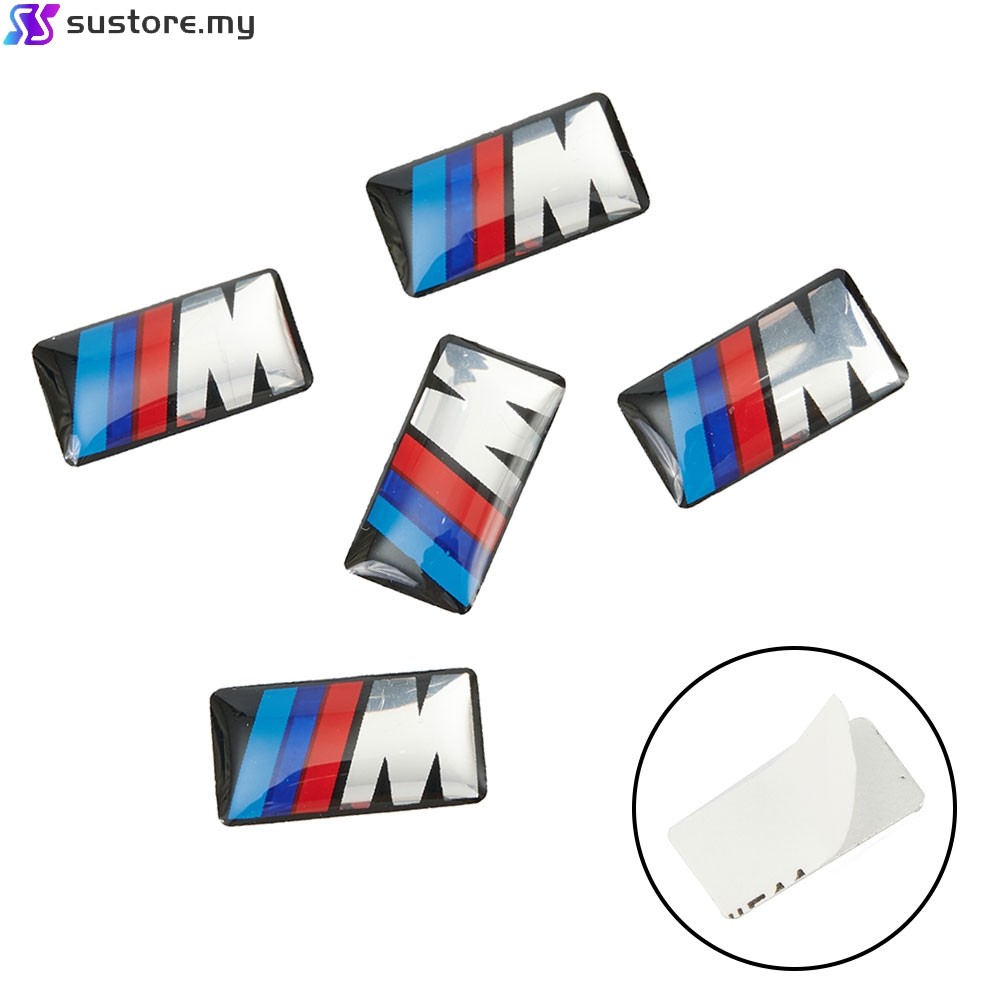 [Super]5PCS For For For BMW M Tec Sport Badge Alloy Wheel stickers ...