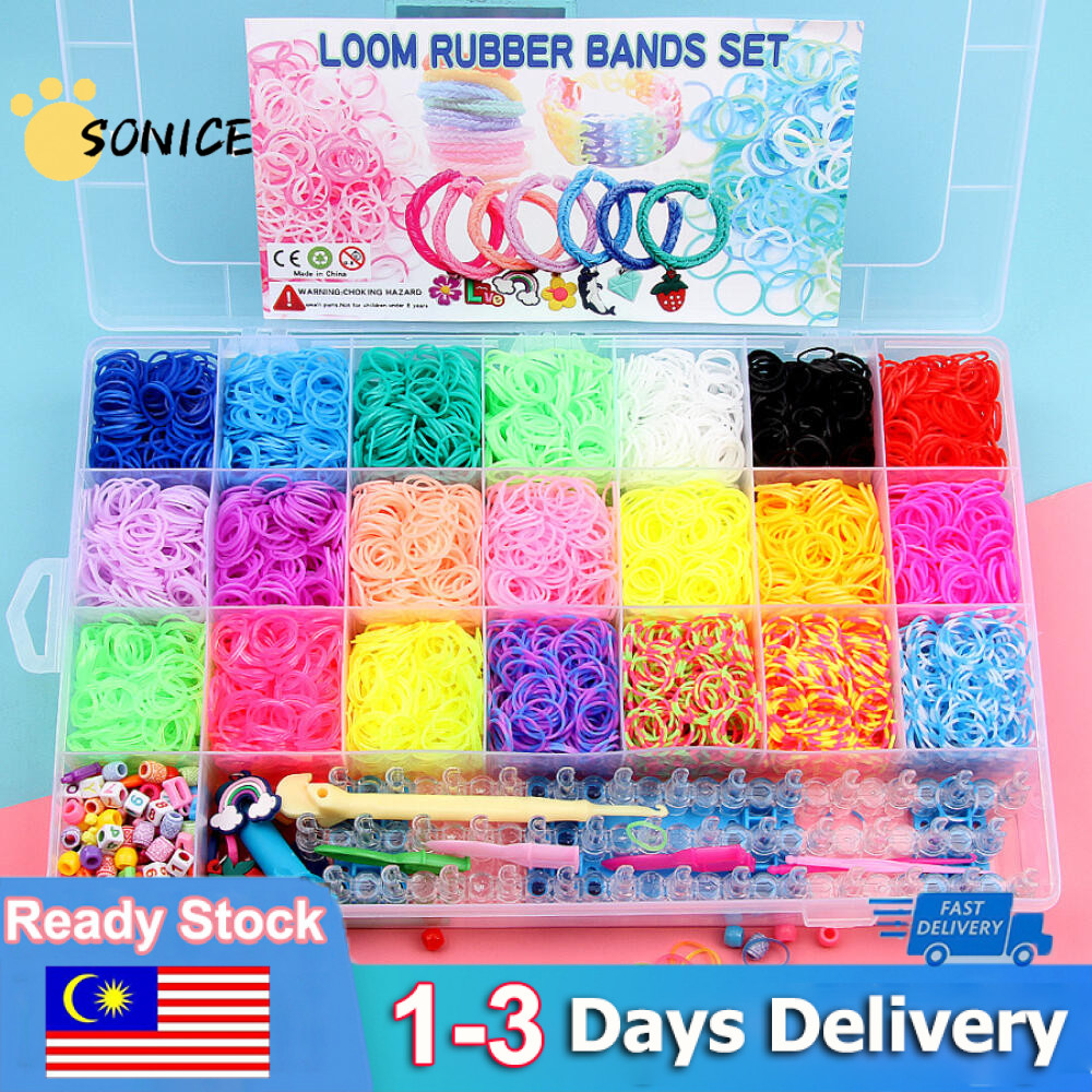 Rubber Band Bracelet Kit Loom Making Kit for Girl Loom Bands Refill ...