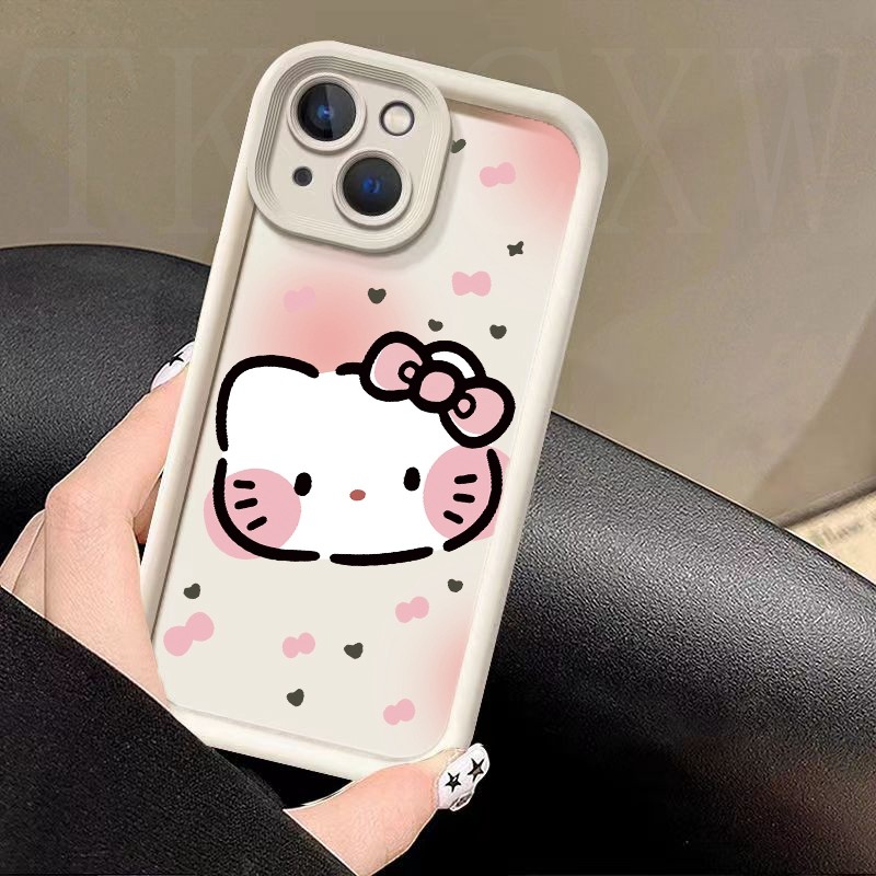 Gradient Pink Hello Kitty Pattern Phone Case For Redmi A4 14C A3 Pro ...