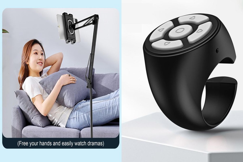 HUA_ Smart Devices Page Turner Screen Clickers Hands-free Reading ...