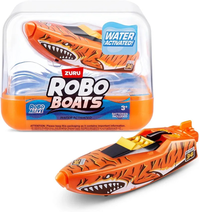 Zuru robo alive robo boat bath toys robot fish boy toys | Shopee Malaysia