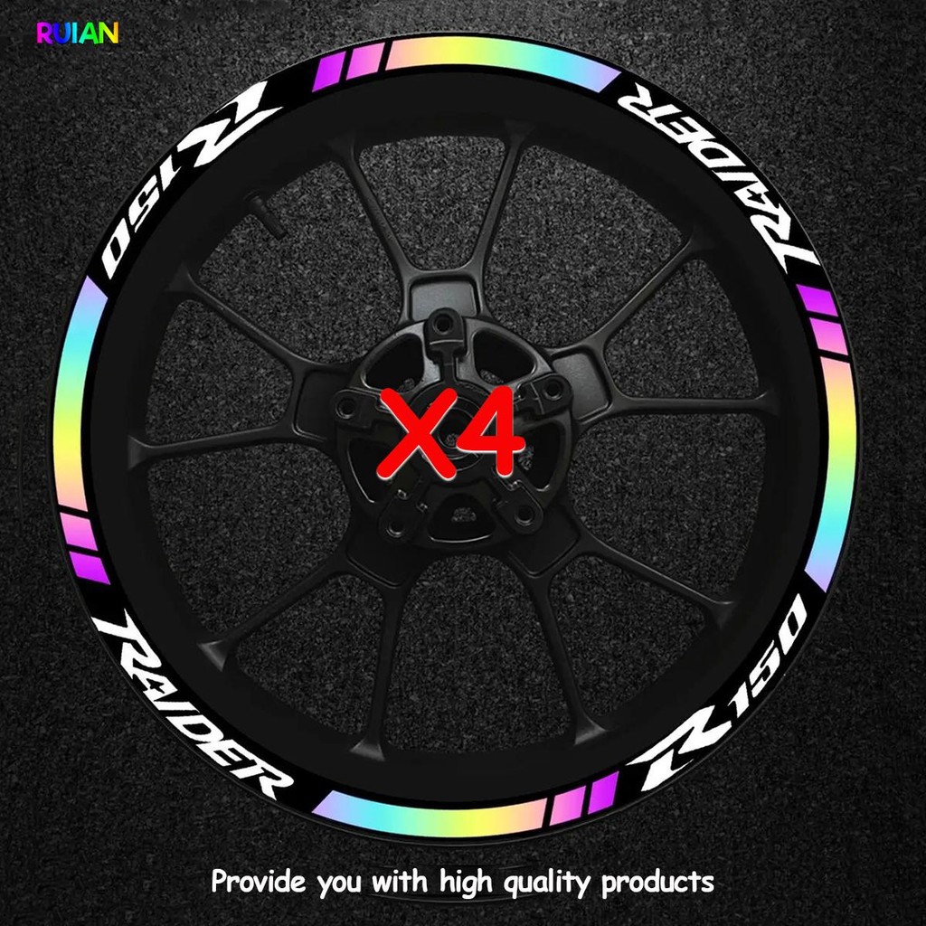 17 inch RAIDER R150 Motorcycle Wheel Stickers for Suzuki Bike Rims ...