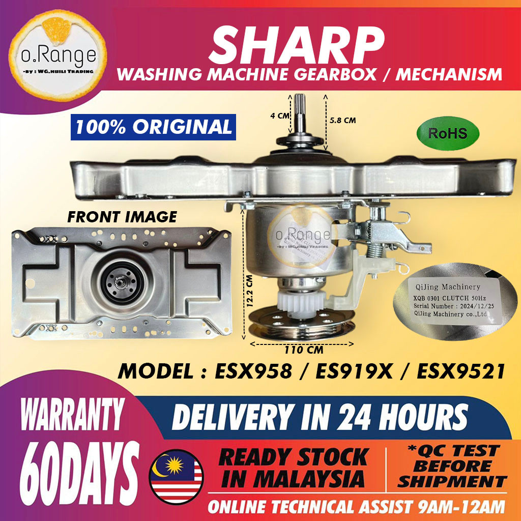 (100% ORIGINAL) ESX958 ES919X ESX9521 SHARP WASHING MACHINE MECHANISM ...